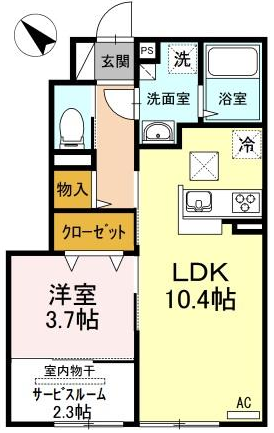 セジュール南花岡Ⅲ 203｜ モール前不動産の千年ホーム